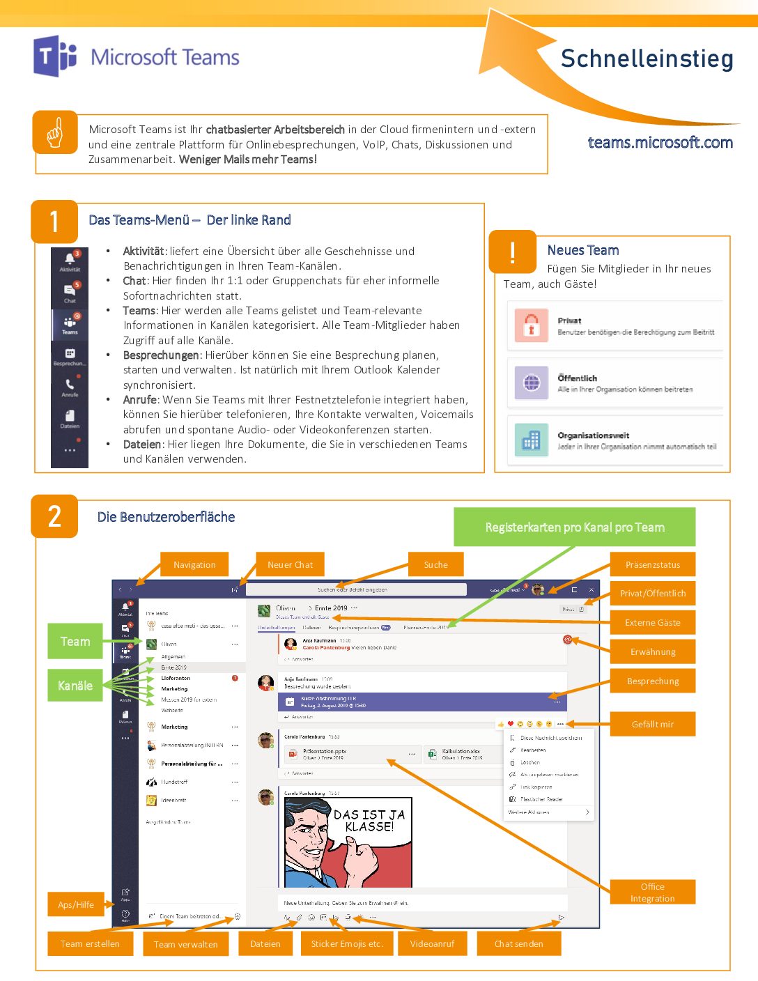 skillUp365 Schnelleinstieg Microsoft Teams | skilllocation
